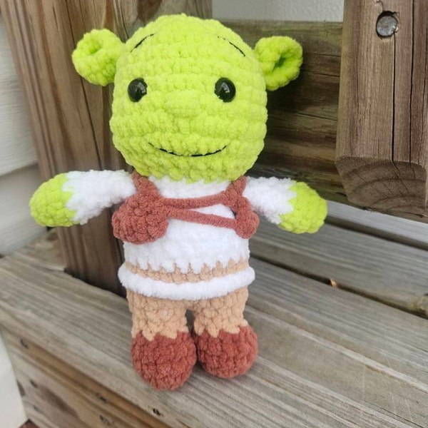 Low-sew PDF CROCHET PATTERN Shrek | Ogre Crochet Pattern | Easy ...
