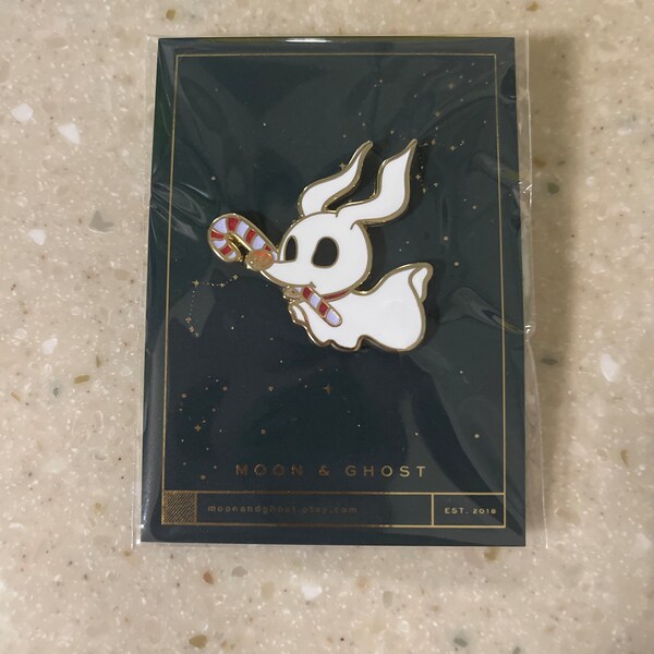 Zero the Ghost Dog Pin - Holiday Edition - Etsy