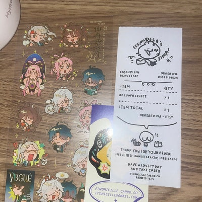 VOCALOID Vflower Deco Style Sticker Sheet - Etsy