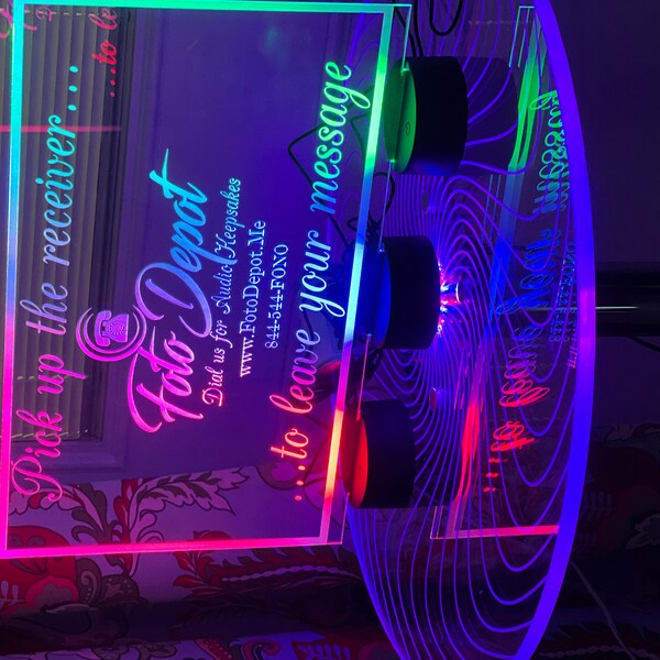 Custom Laser Engraved LED Sign: Light up Display - Etsy