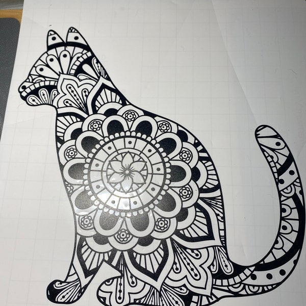 Cat SVG, Cat Mandala SVG Files for Silhouette Cameo and Cricut. Animal ...
