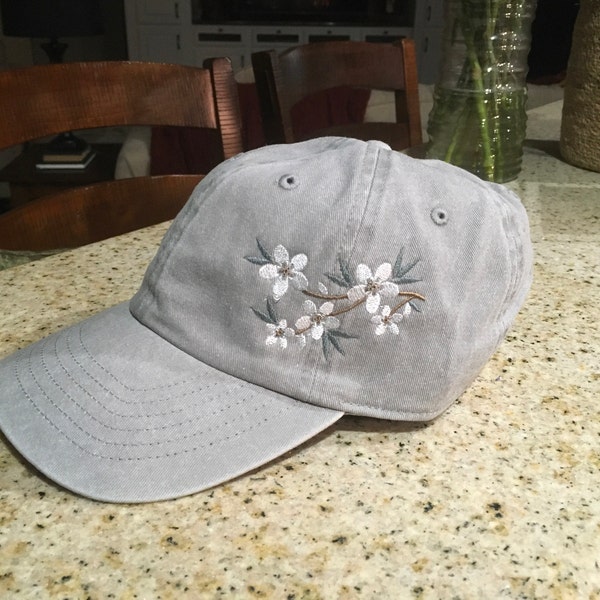 Flower Embroidered Baseball Cap With Seasonal Holiday Theme Color ...