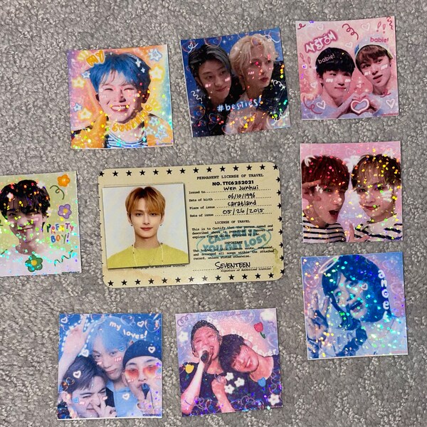 Silly Smiski Sticker Sheet Vinyl Matte Sticker Sheet 7 Original Designs ...