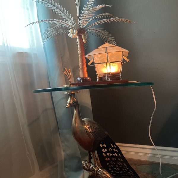 Nipa Hut Capiz Table Lamp - Etsy