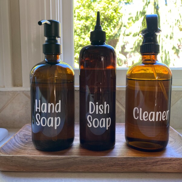 Soap Dispenser Labels - Bottle Labels - Dish Soap - Hand Soap - Hand ...