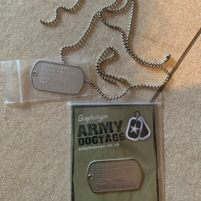 Simon 'ghost' Riley US Military Dog Tag Set - Etsy