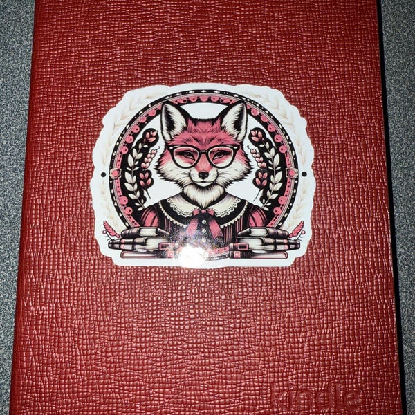 Knitter Tarot Card Sticker - Cute Squirrel Knitting Decal for Kindle ...