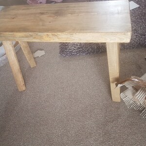 Rustic Wooden Display Bench - Etsy