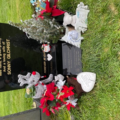 Grave Christmas Tree, Grave Memorial, Christmas Memorial, Grave Tree ...
