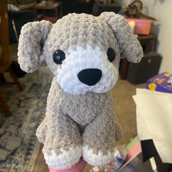 Crochet Animal Dog Pattern Amigurumi Doggie Puppy PDF Tutorial TWO ...