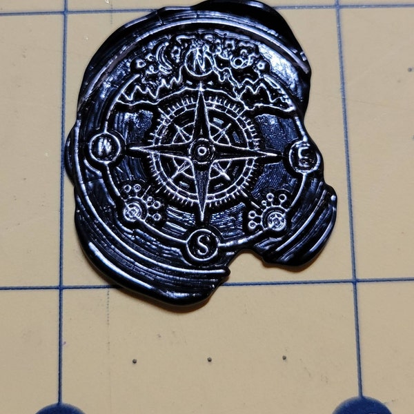 Compass Wax Seal Stamp/compass Flower Wax Sealing Stamp/custom Wax Seal ...
