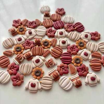 Mirrored Cat Black Cat Fall Stud Clay Cutter Set Fall Polymer Clay ...