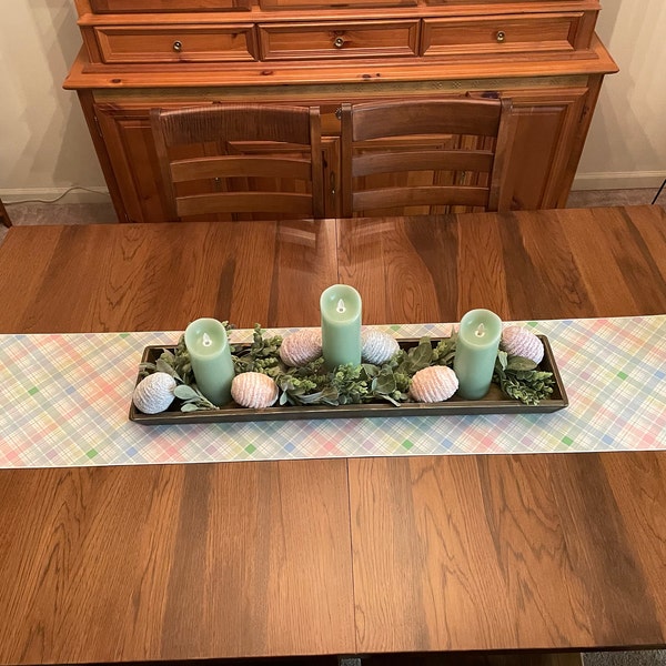 Reveal Party Decor, Spring Table Runner, Easter Table Runner, Pastel ...