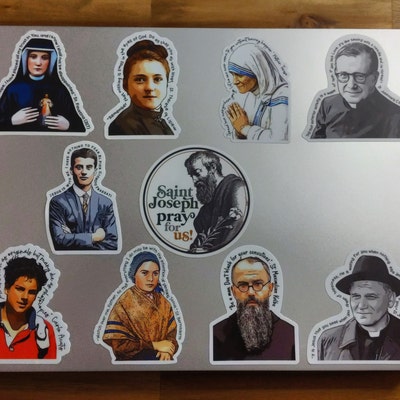 Catholic Sticker Bundle Mother Teresa St. John Paul - Etsy