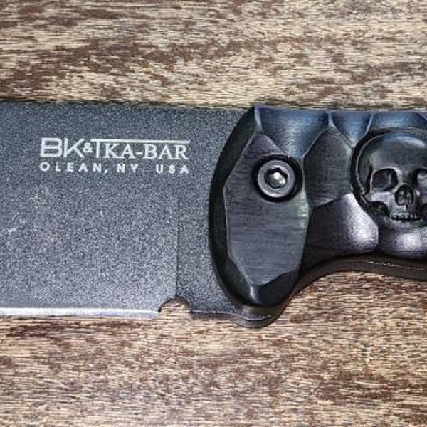 Ka-bar Becker Bk2/wooden Scales /wood Handles/personalized Knife Handle ...