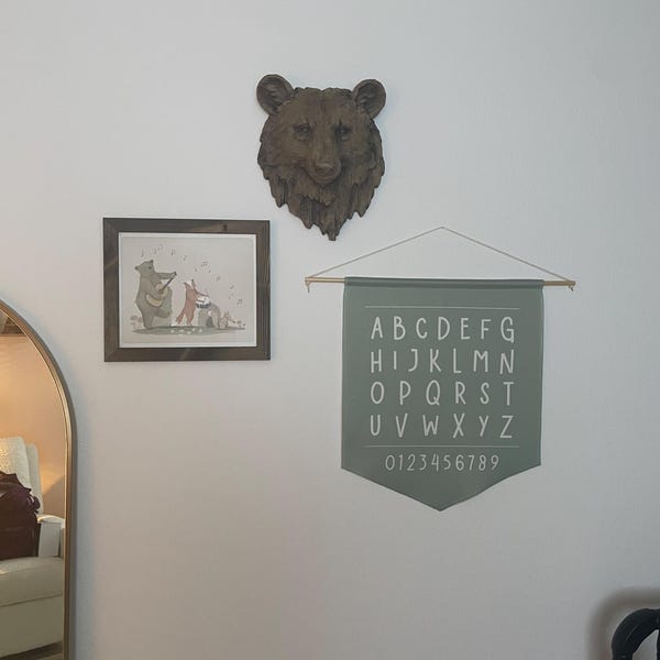 Alphabet Pennant Banner | Nursery Decor | Alphabet Wall Art | Classroom ...