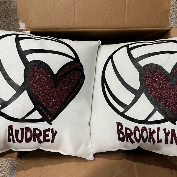 Personalized Cheerleader Pillow Glitter and Rhinestones Custom Cheer ...