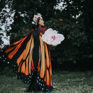 Butterfly Wings Monarch Cape Costume Adult Fairy Wings Chiffon - Etsy ...
