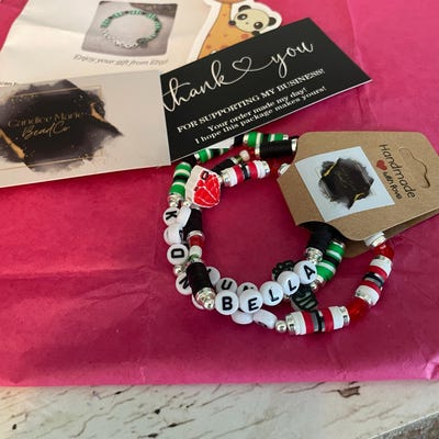 One Love Bob Marley Bracelet Beaded Word Bracelet for Women Handmade ...