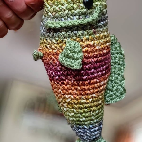 PATTERN: Bert the Bass Pattern - Amigurumi Largemouth Bass Pattern ...
