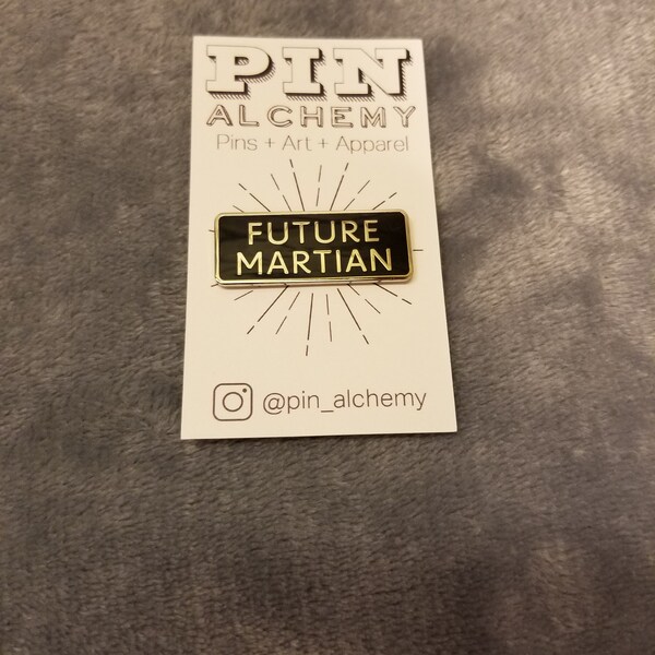Future Martian Enamel Pin | Mars Lapel Pin | Space Pin | Astronomy Hat ...