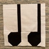 Music Note Quilt Block Pdf Pattern - Etsy