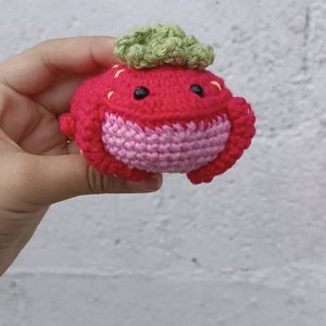 Crochet Strawberry Frog Pattern PDF Only English Amigurumi Pattern Frog ...