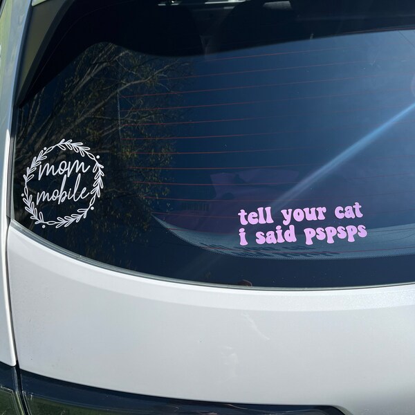 Cool Moms Club Car Decal/ Permanent Vinyl Decal/ Cool Mom Sticker/ Mom ...