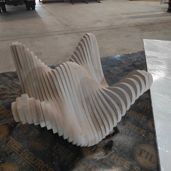 Gaia: Parametric Wooden Woman's Face Wall Decor, Parametric Minimalist ...