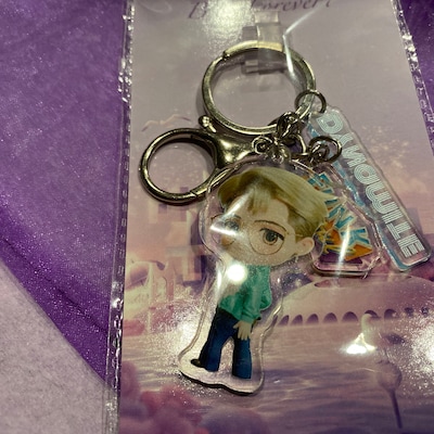 BTS Tinytan MIC Drop Keychain With Customized Pompom Option - Etsy