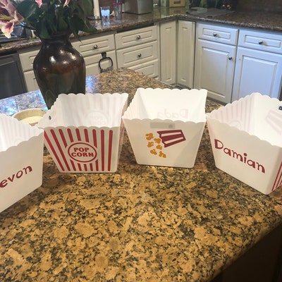 Personalized Popcorn Tub Custom Popcorn Tub Party Favor Custom - Etsy