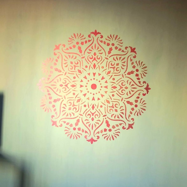 Chinese Japanese Blossom Cherry Chapel Mountain Stencil for Painting ...