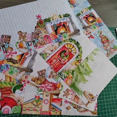 Christmas Village Map, North Pole Map, Christmas Wall Art, Personalized ...