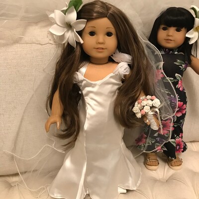 Refurbished Victorian Styled AG Doll With Long Merlot Ringlets and ...