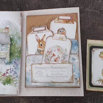 French Floral, Junk Journal Kit, My Porch Prints, Paris, Book, Vintage ...