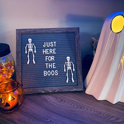 Skeleton Set Letterboard Skeletons Halloween Letter Board - Etsy
