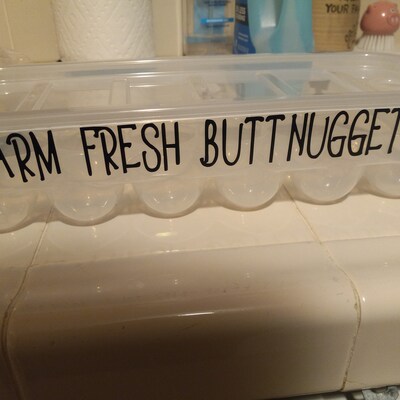 Funny Egg Container, Reusable Egg Container, Plastic Egg Carton, Punny ...