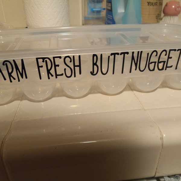 Funny Egg Container, Reusable Egg Container, Plastic Egg Carton, Punny ...