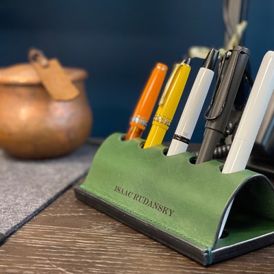 Fountain Pen Holder, Fountain Pen Stand, Single to 10 Desk Pen Holder ...