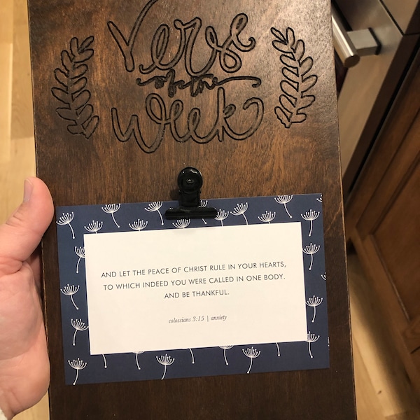 Verse of the Week Board | Bible Memory | Christian Signs | Faith Based ...