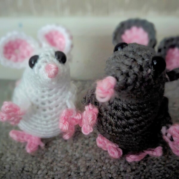 Small Mouse Crochet Pdf Pattern Mice Pattern Amigurumi Toy Easy Crochet ...