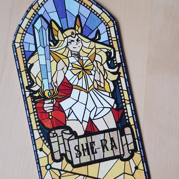 SHE-RA Stained Glass Bookmarks. (shera, Catra, Bow, Glimmer) She Ra and ...