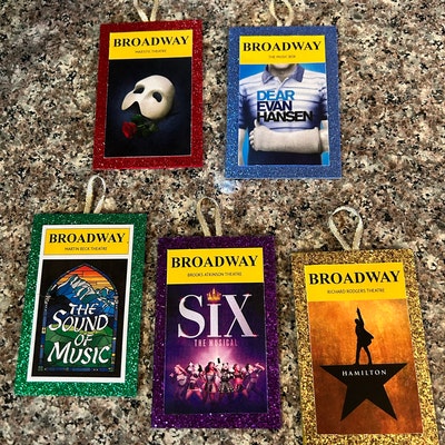 Set of 12 BROADWAY Musical Theatre MINI or SMALL Treat Gift Party Bags ...
