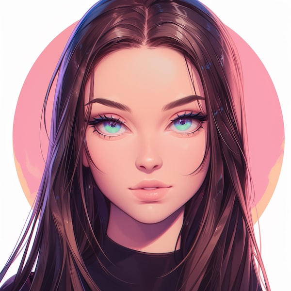Twitch Icon Anime Streamer Art Twitch Profile Pic Streaming No ...