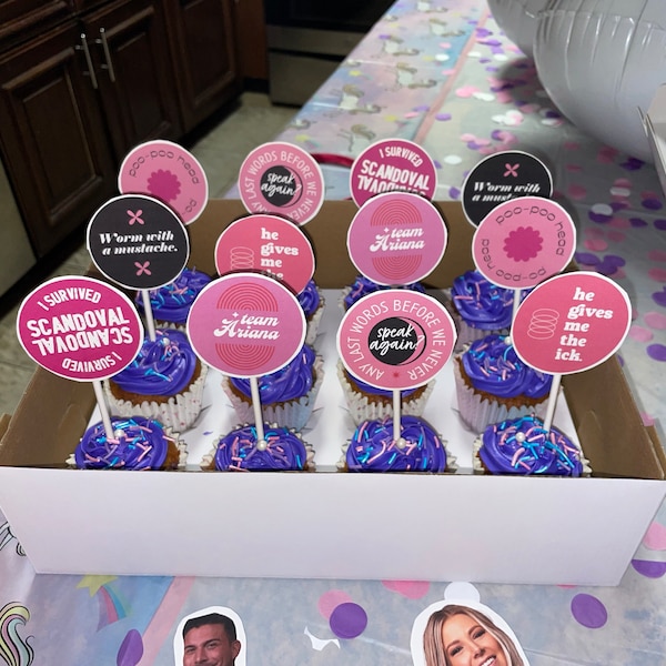 Friends Central Perk Birthday Cupcake Toppers / Party Decor / Digital ...