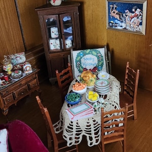 Vintage Girl Miniature Dollhouse Art Picture 8700 - Etsy