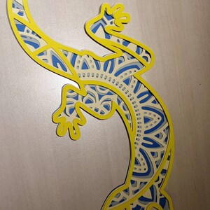 Lizard SVG 3D Mandala Gecko Svg Layered Mandala Svg Cut File for ...