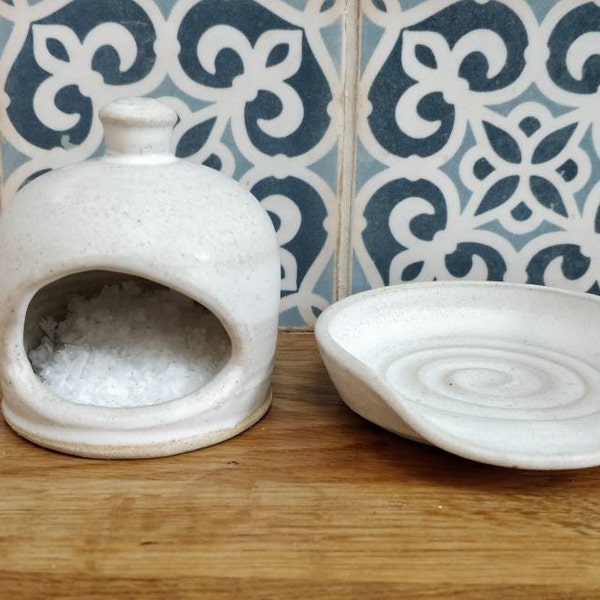 Small Pottery Salt Pig - Etsy UK