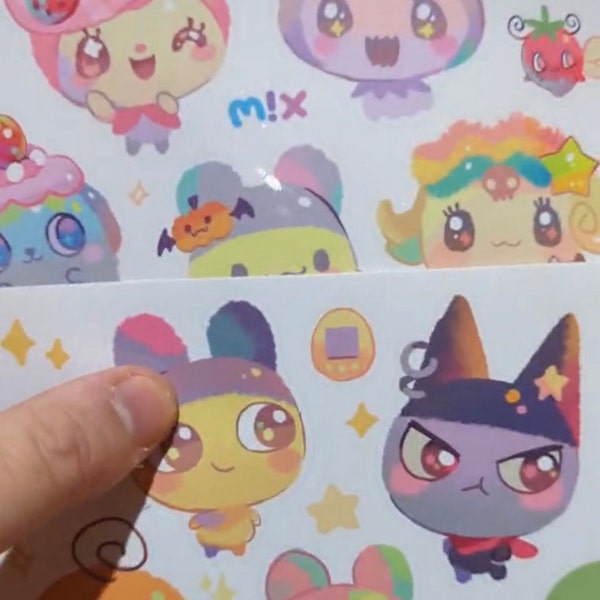 Tamagotchi Sticker Sheets 4x6' (11x15cm) - Etsy