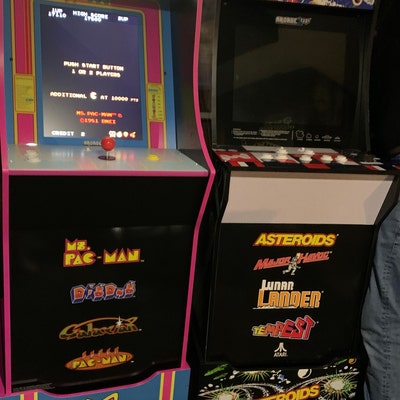 Asteroids Arcade 1up Cabinet Riser Graphic Decal Sticker - Etsy